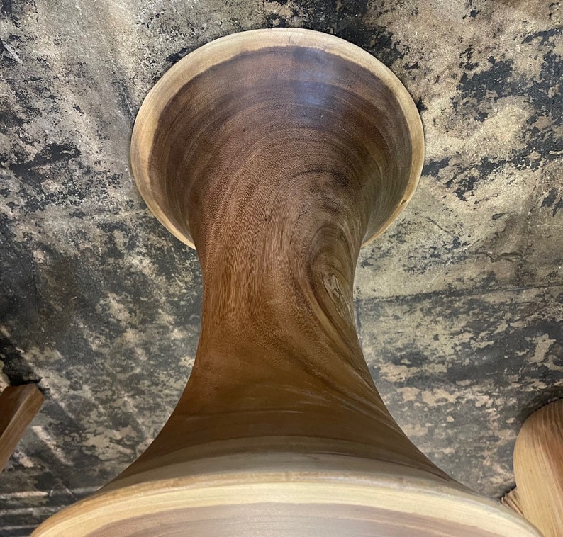 Teak Wood Coffee Table Base Twisted Side Table Teak Wood Plant Stand ...