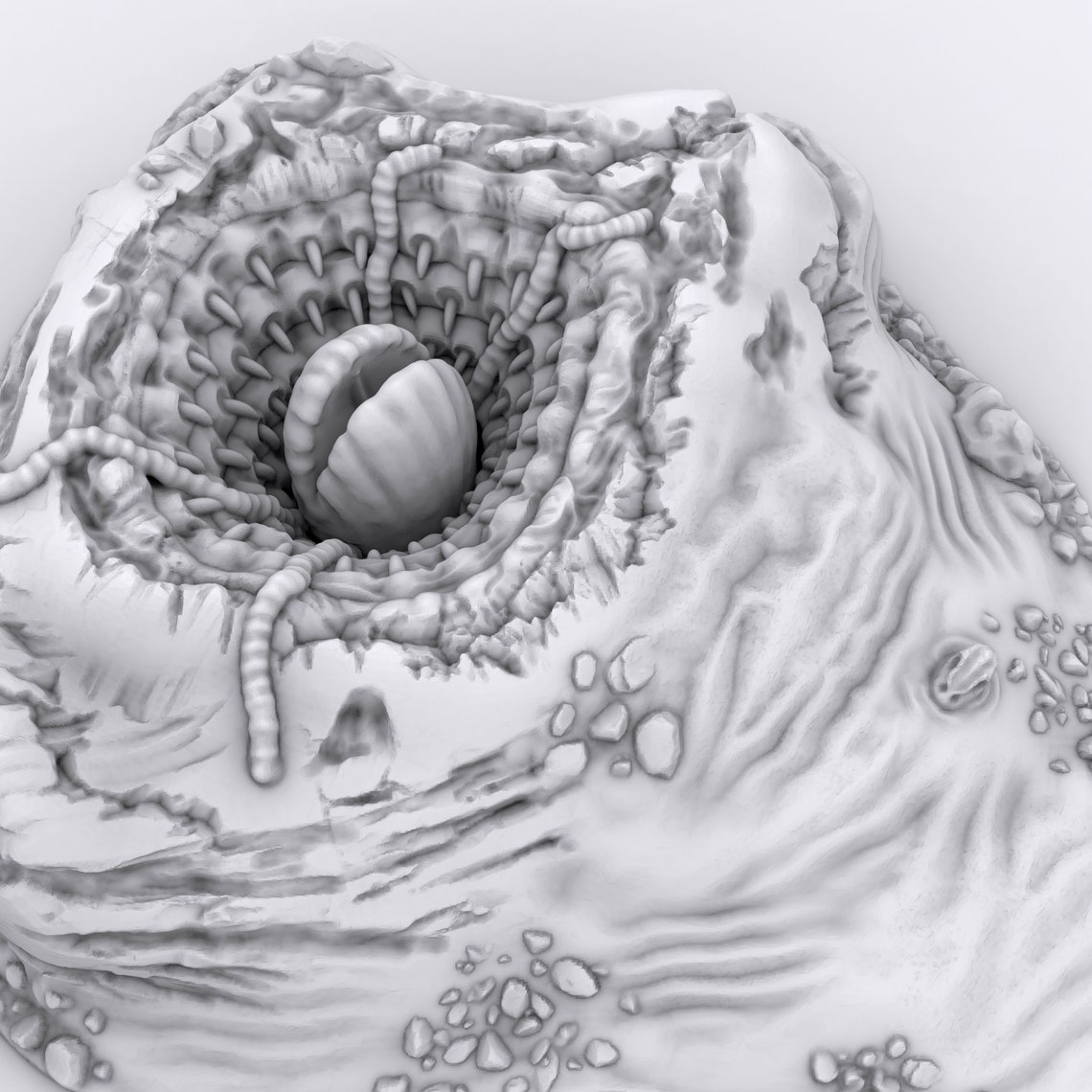 Sarlacc Pit Worm - Legion Compatible Terrain | 3d Printed Scenery ...