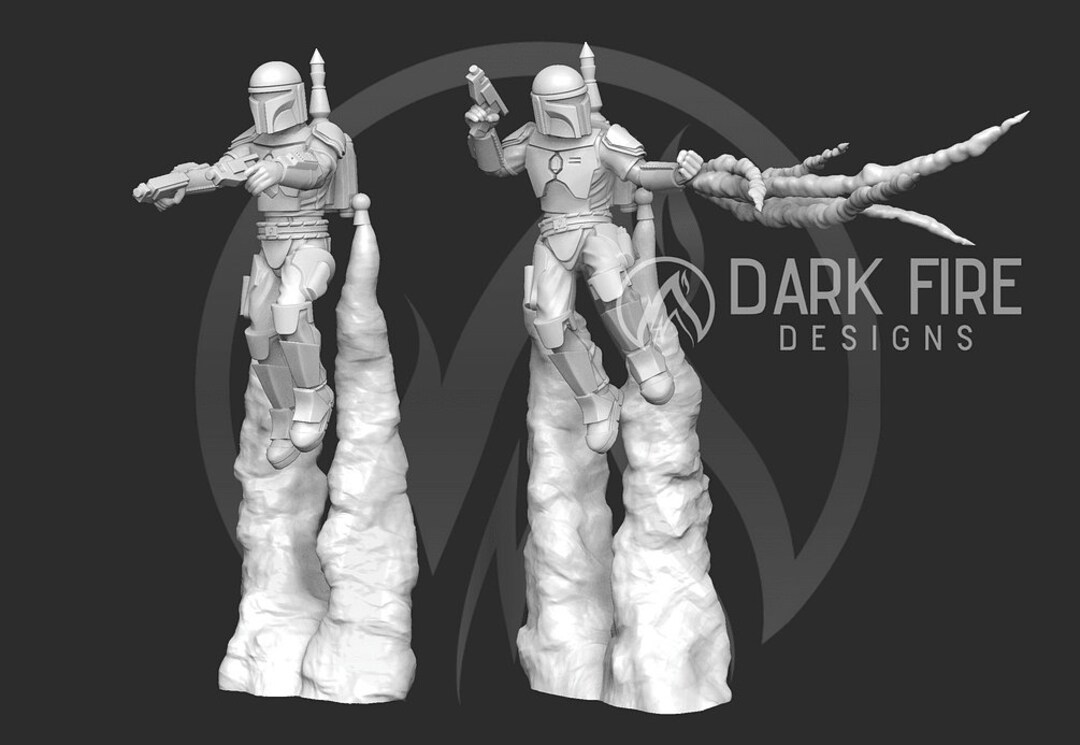 Crusader Jetpack - DARK FIRE | Legion Compatible - 3D Printed - Etsy