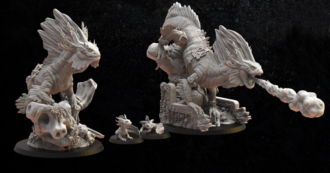 Salamanders - Seraphon - Lizardmen | D&D | Pathfinder | 3d Printed - Etsy