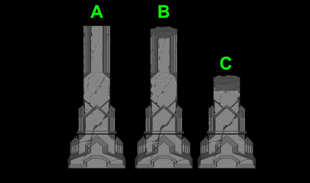 Dwarven Pillars - Colums | LOTR | WOTR | Stormguard | D&D | Pathfinder ...