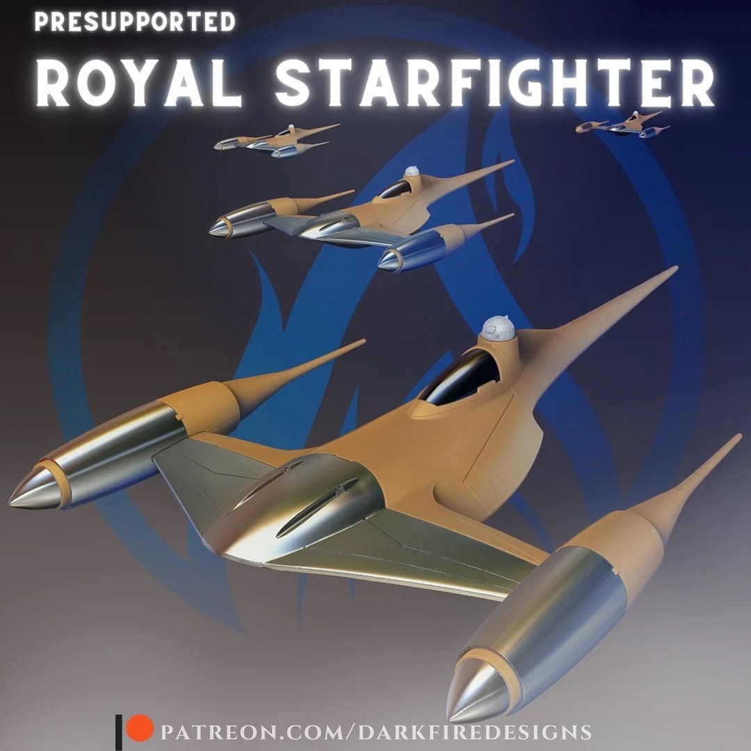 N-1 Royal Starfighter - DARK FIRE | Legion Compatible - 3D Printed - Etsy