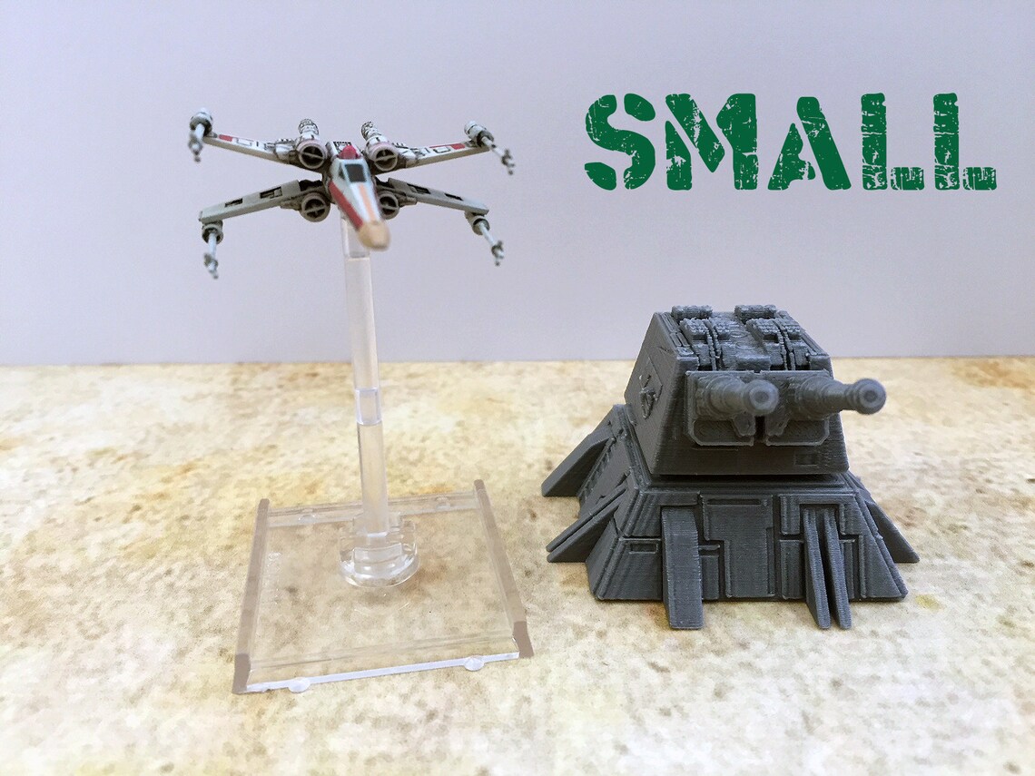 XX-10 Turbo Laser Tower Turret - X-wing 2.0 Xwing Compatible - 3D ...