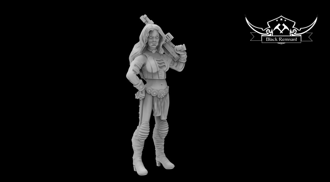 Deliah Blue Bounty Hunter Engineer BLACK REMNANT Legion Compatible 3D ...