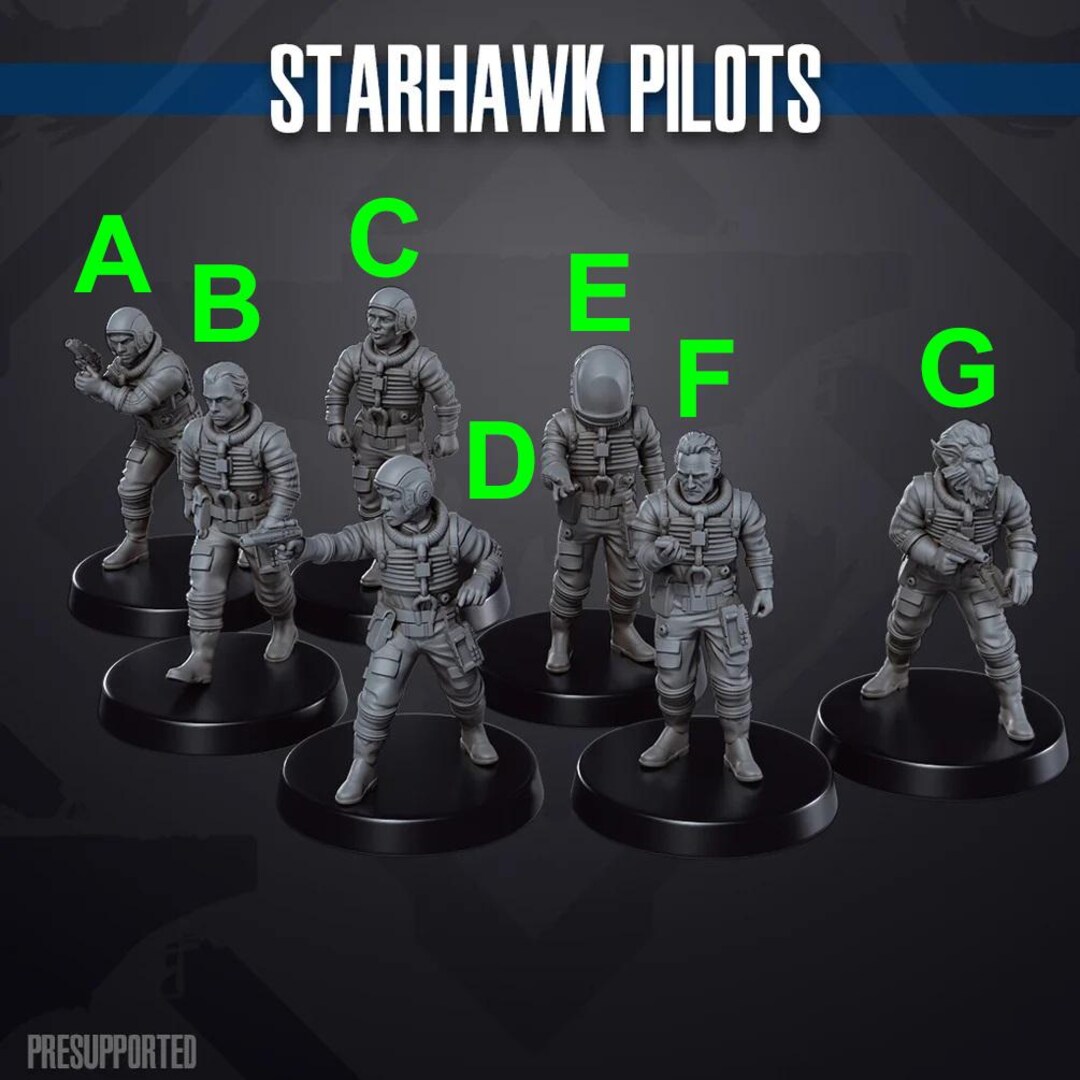 Starhawk Pilots - SKULLFORGE | Legion Compatible Imperial Assault 3D ...