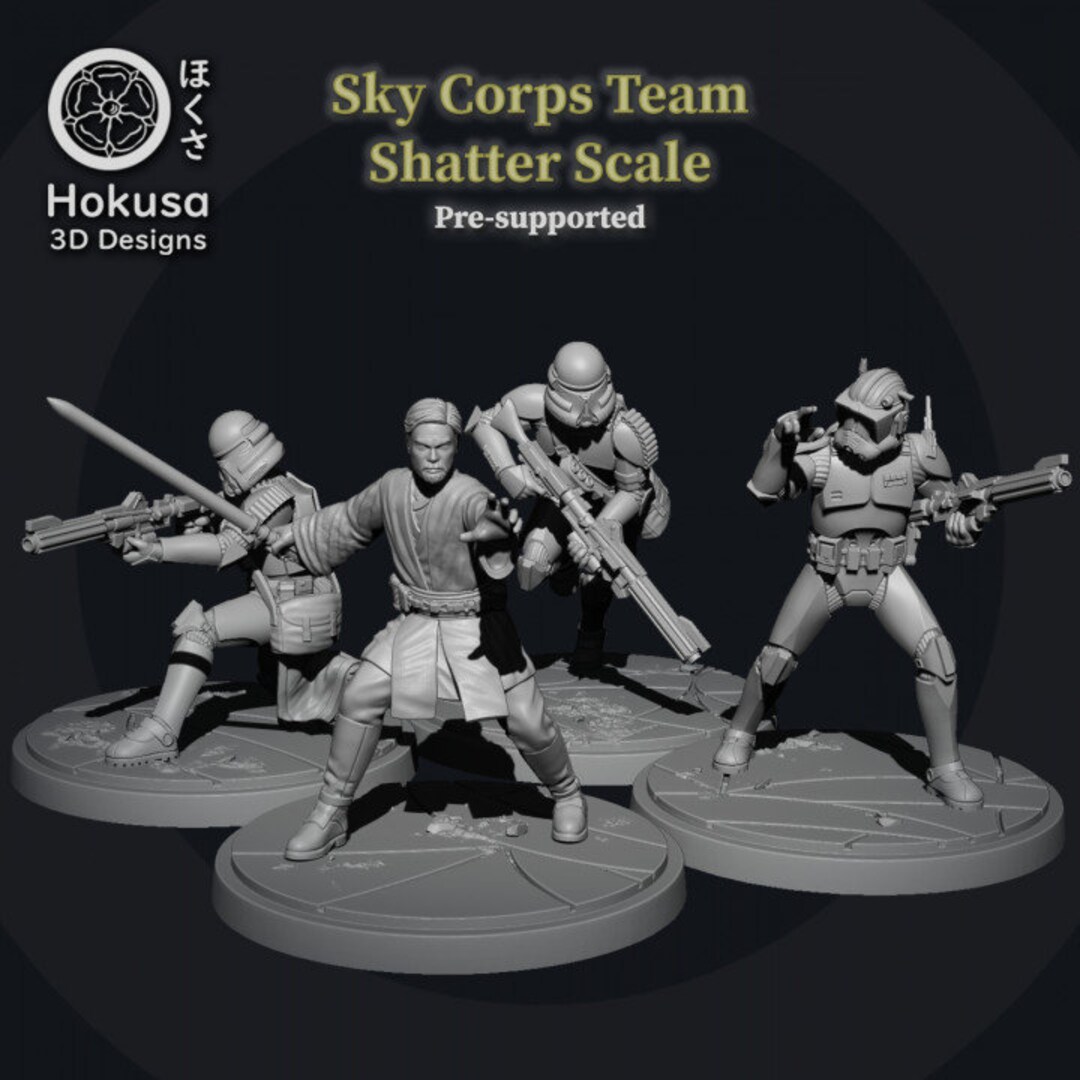 Sky Corps Team | "shatterpoint Compatible" - 3D Printed - HOKUSA 3D ...