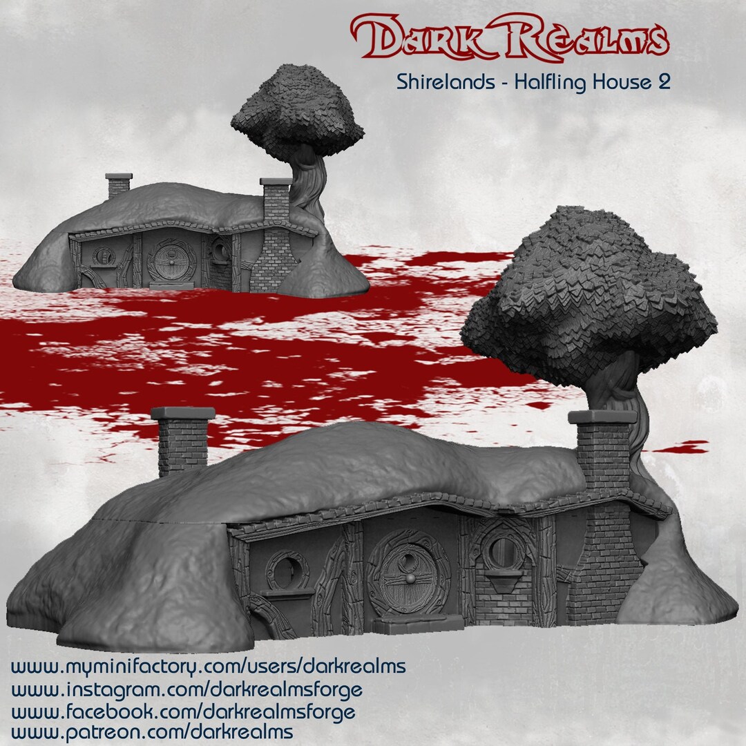 Halfling House 2 - the Shirelands | LOTR | Lord of the Rings | Dungeons ...