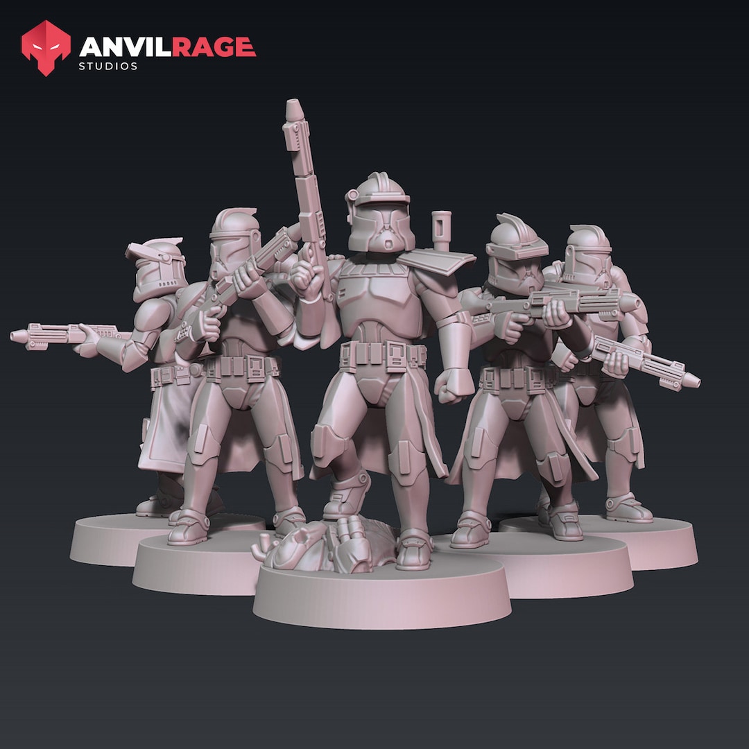 Replicator DP-23 Shotgun Heavies (5) - Anvilrage Studios | Legion Compatible - 3D Printed - Etsy