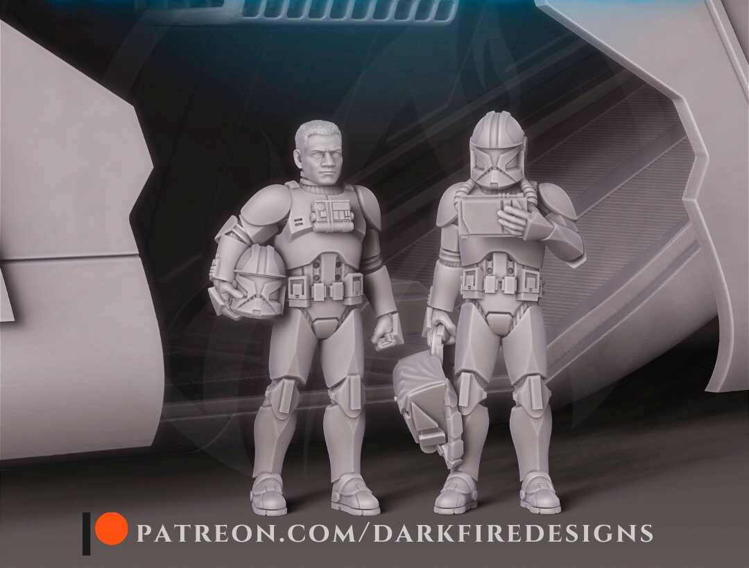 Republic Dropship Pilots (2) - DARK FIRE | Legion Compatible - 3D ...