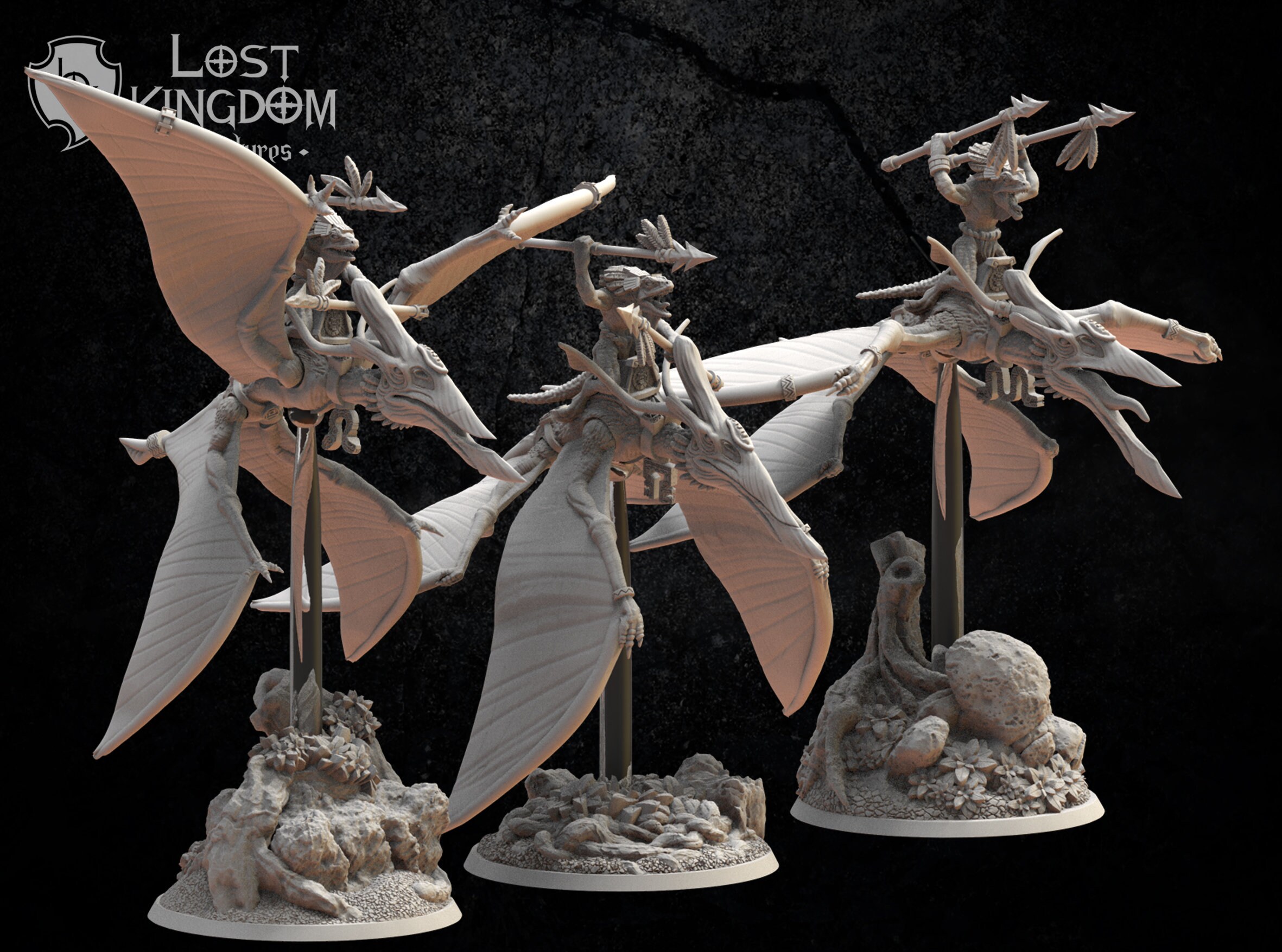 Terradon Riders - Seraphon - Lizardmen - Skinks | D&D | Pathfinder ...