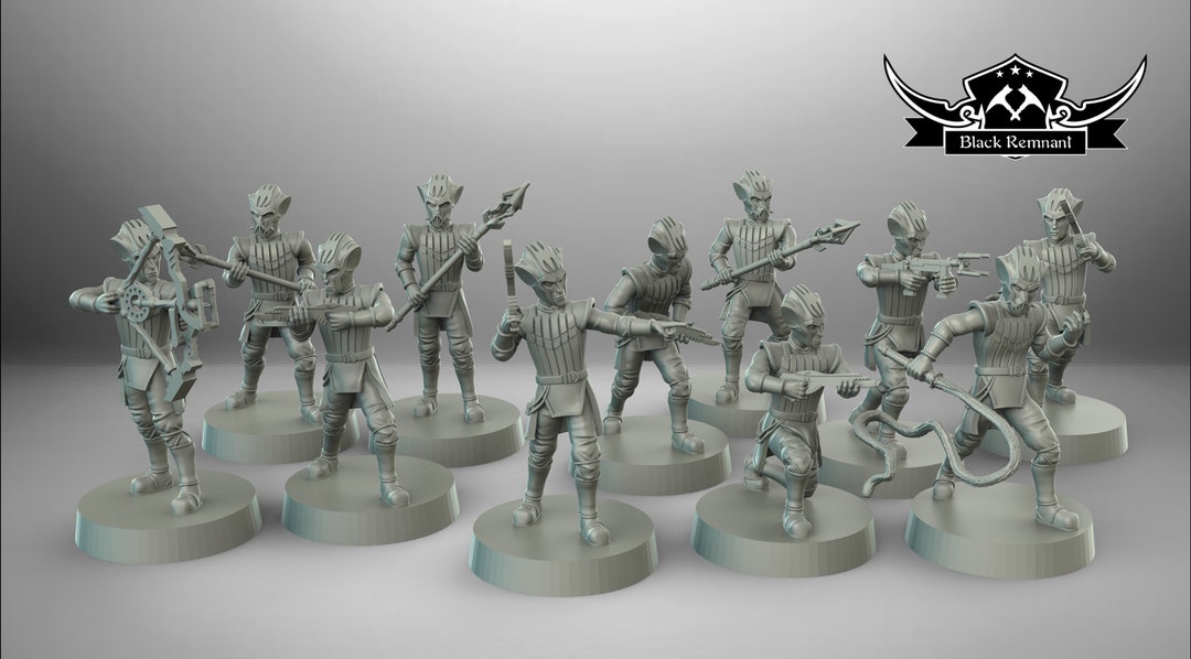 Zygerrian Soldiers & Royal Guards - BLACK REMNANT | Legion Compatible ...