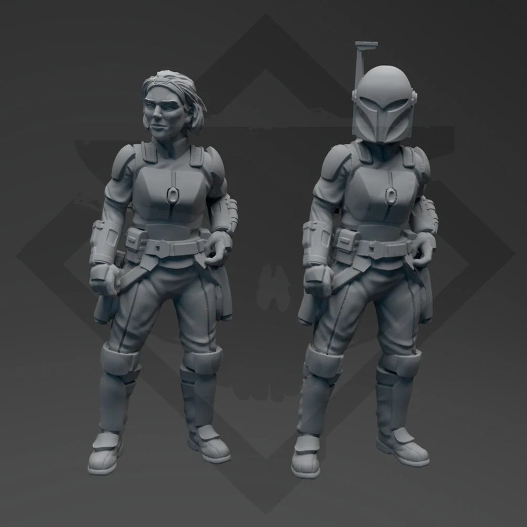 Mando Females - Mandalorian - SKULLFORGE | Legion Compatible - 3D ...