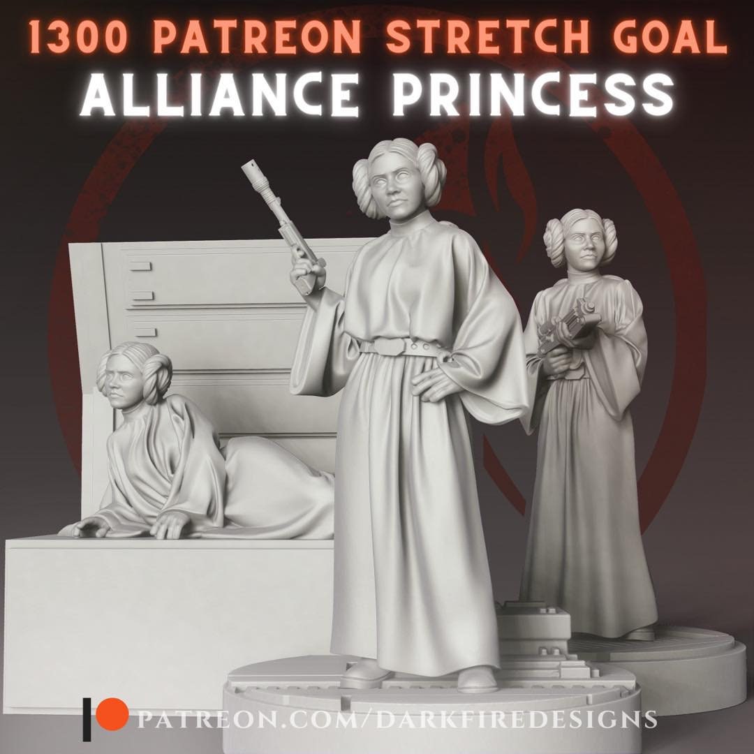 Alliance Princess - DARK FIRE | Legion Compatible - 3D Printed - Etsy