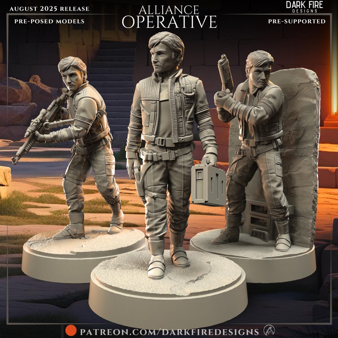 Alliance Operative - DARK FIRE | Legion Compatible - 3D Printed - Etsy