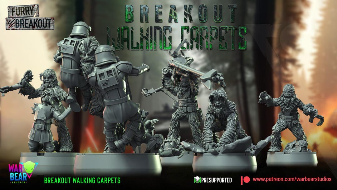 Breakout Walking Carpets - War Bear Studios | Legion Compatible ...