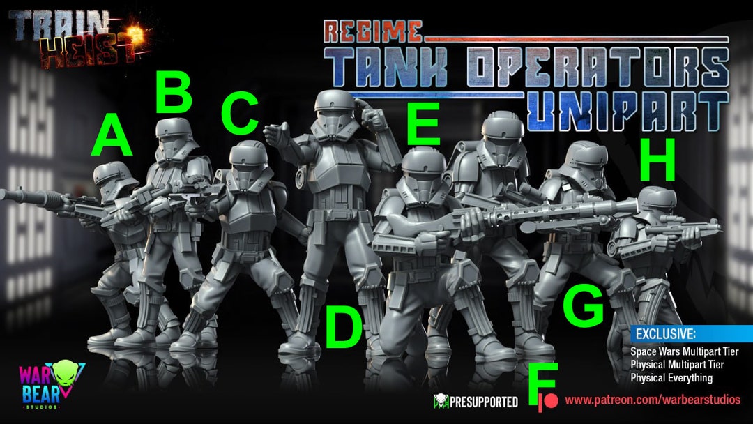 Regime Tank Operators - War Bear Studios | Legion Compatible - Imperial ...