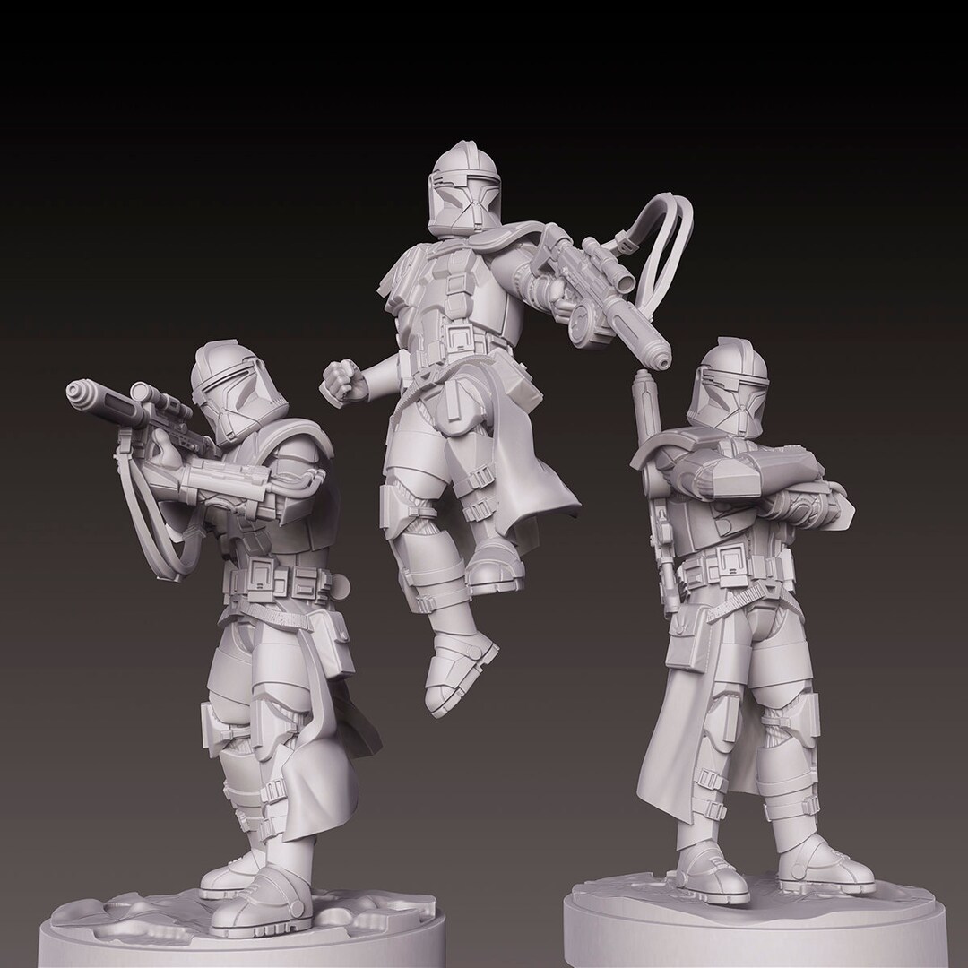 Alpha - First ARC Soldier - DARK FIRE | Legion Compatible - 3D Printed ...
