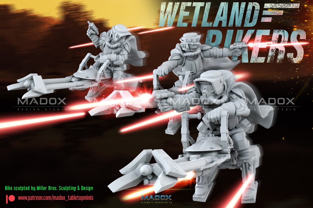Wetland Bikers - War Bear Studios | Legion Compatible - Imperial ...