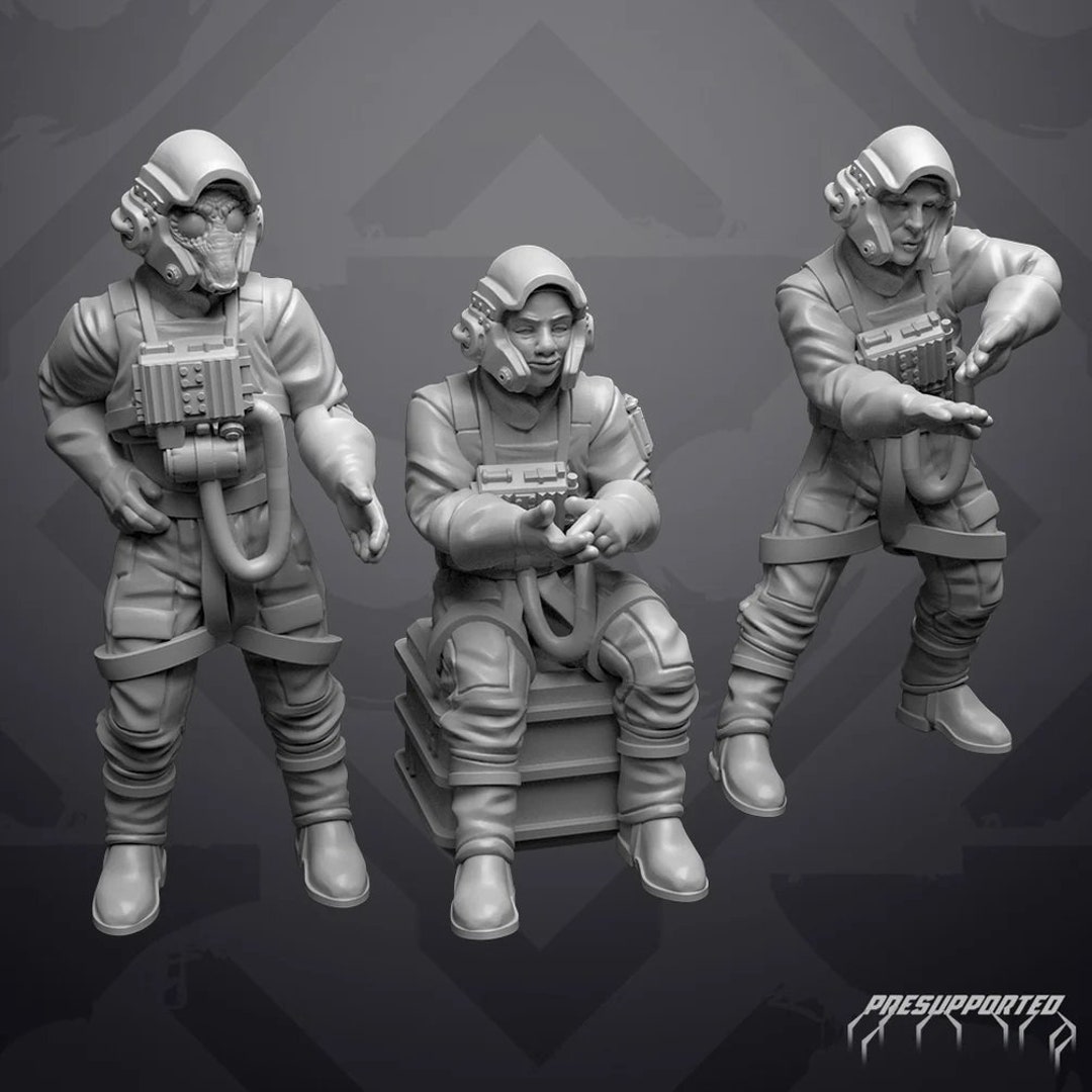 Alpha Wing Pilots - SKULLFORGE | Legion Compatible - 3D Printed - Etsy