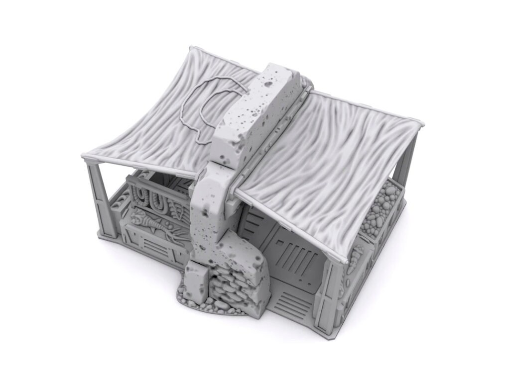 Outpost Vendor Stand - Legion Compatible Terrain | 3d Printed Scenery ...