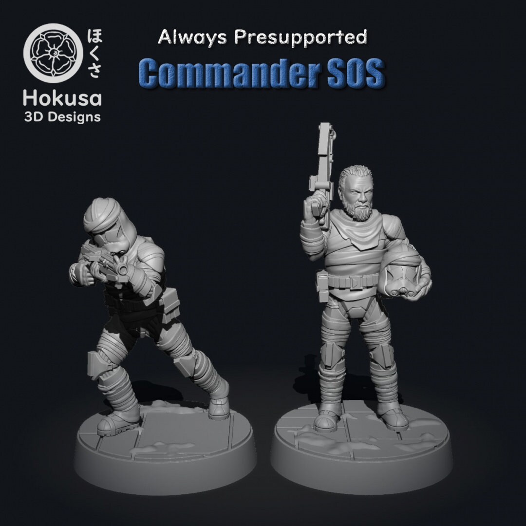 Commander SOS | Legion Compatible - 3D Printed - HOKUSA 3D Designs - Etsy