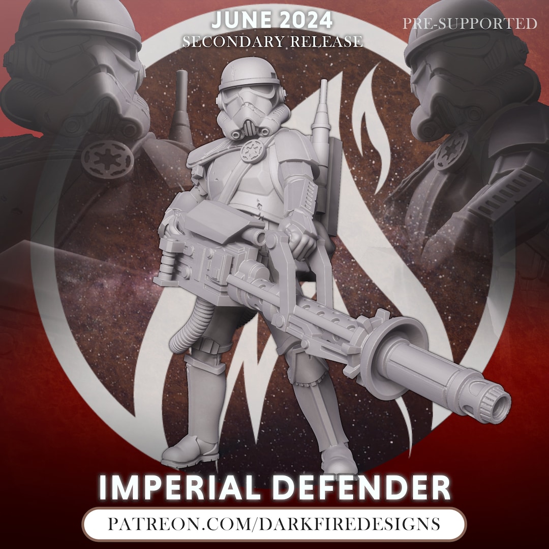 Imperial Defender - DARK FIRE | Legion Compatible - 3D Printed - Etsy
