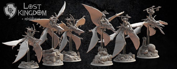 Terradon Riders Seraphon Lizardmen Skinks D&D | Etsy Canada