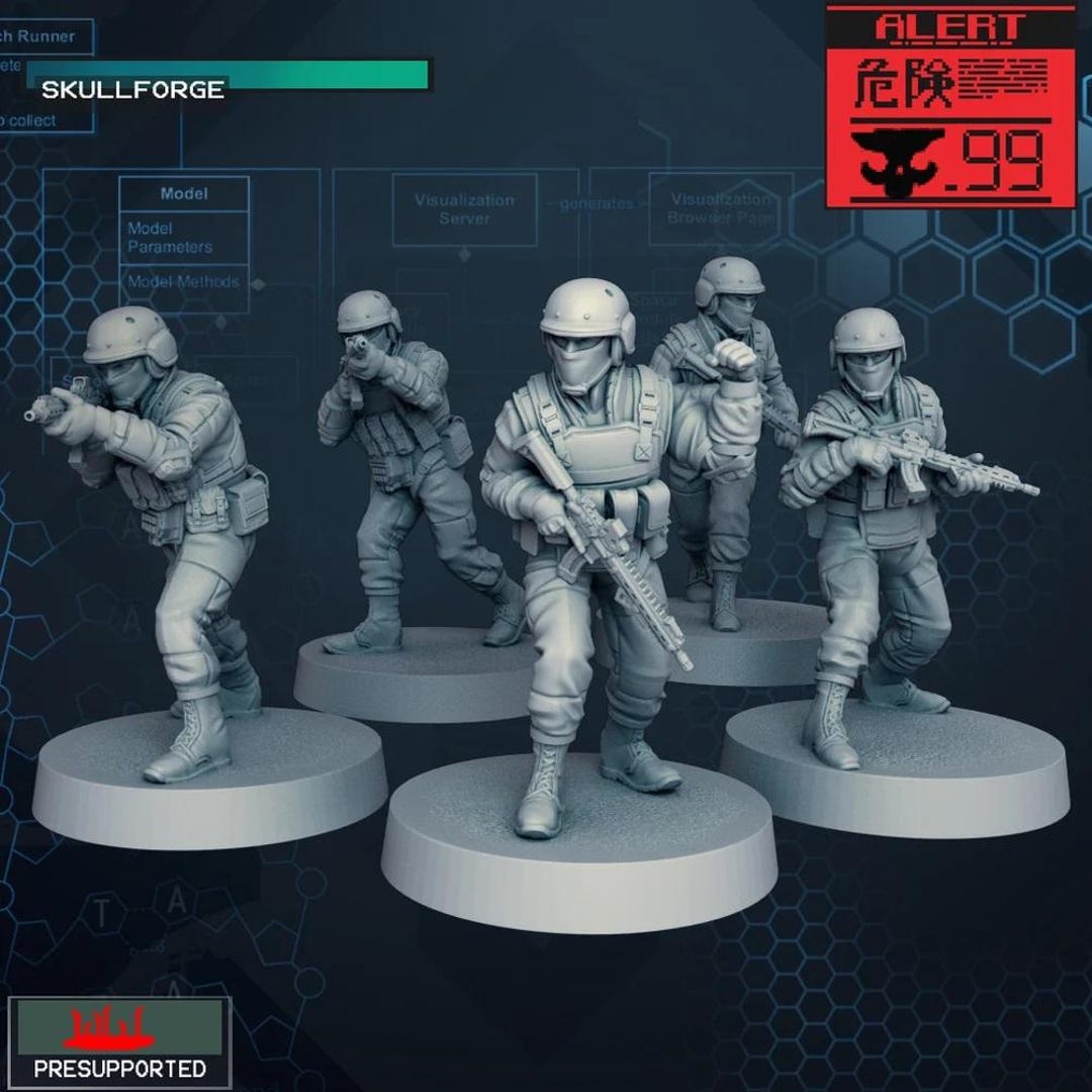Elite Wolf Soldier (5) - SKULLFORGE | 3D Printed - Etsy