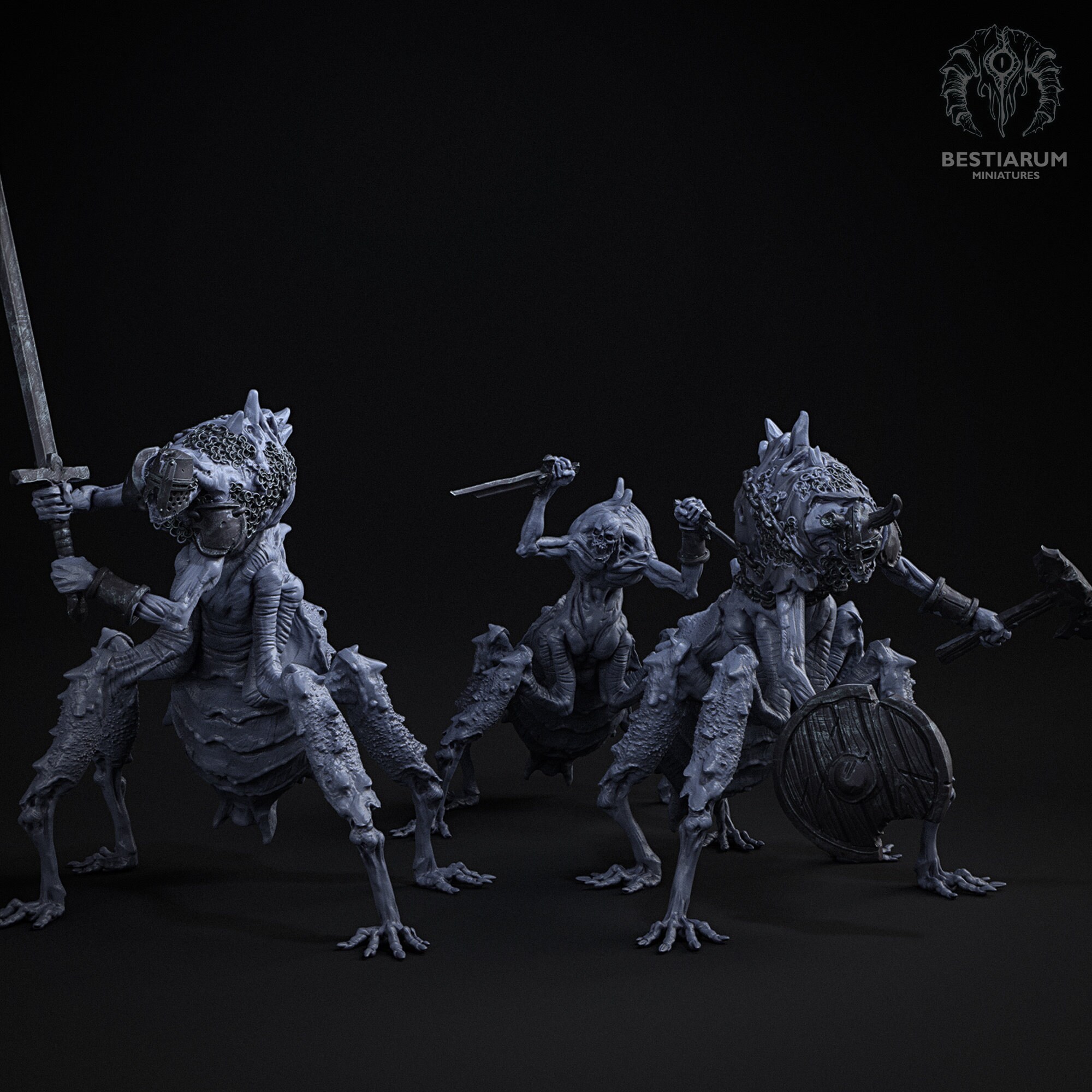 Toys Miniature Toys Role Playing Miniatures Necro Spider Warriors ...