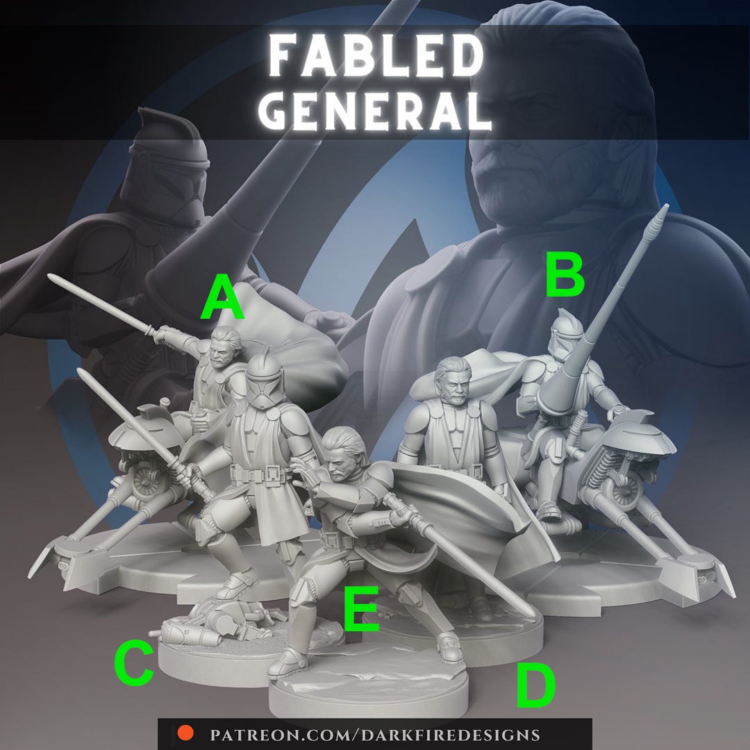 Fabled General - DARK FIRE | Legion Compatible - 3D Printed - Etsy