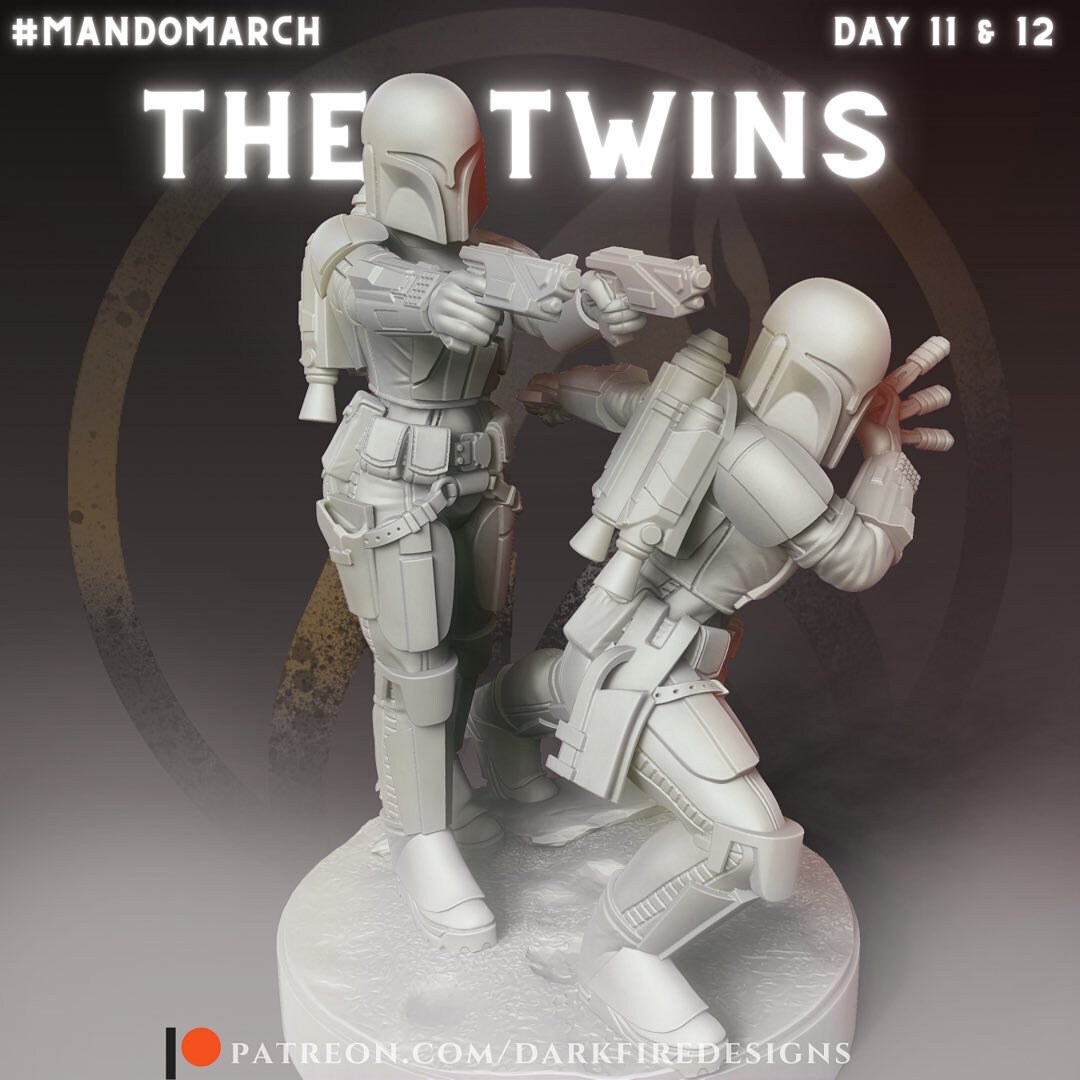 The Twins - DARK FIRE | Legion Compatible - 3D Printed - Etsy