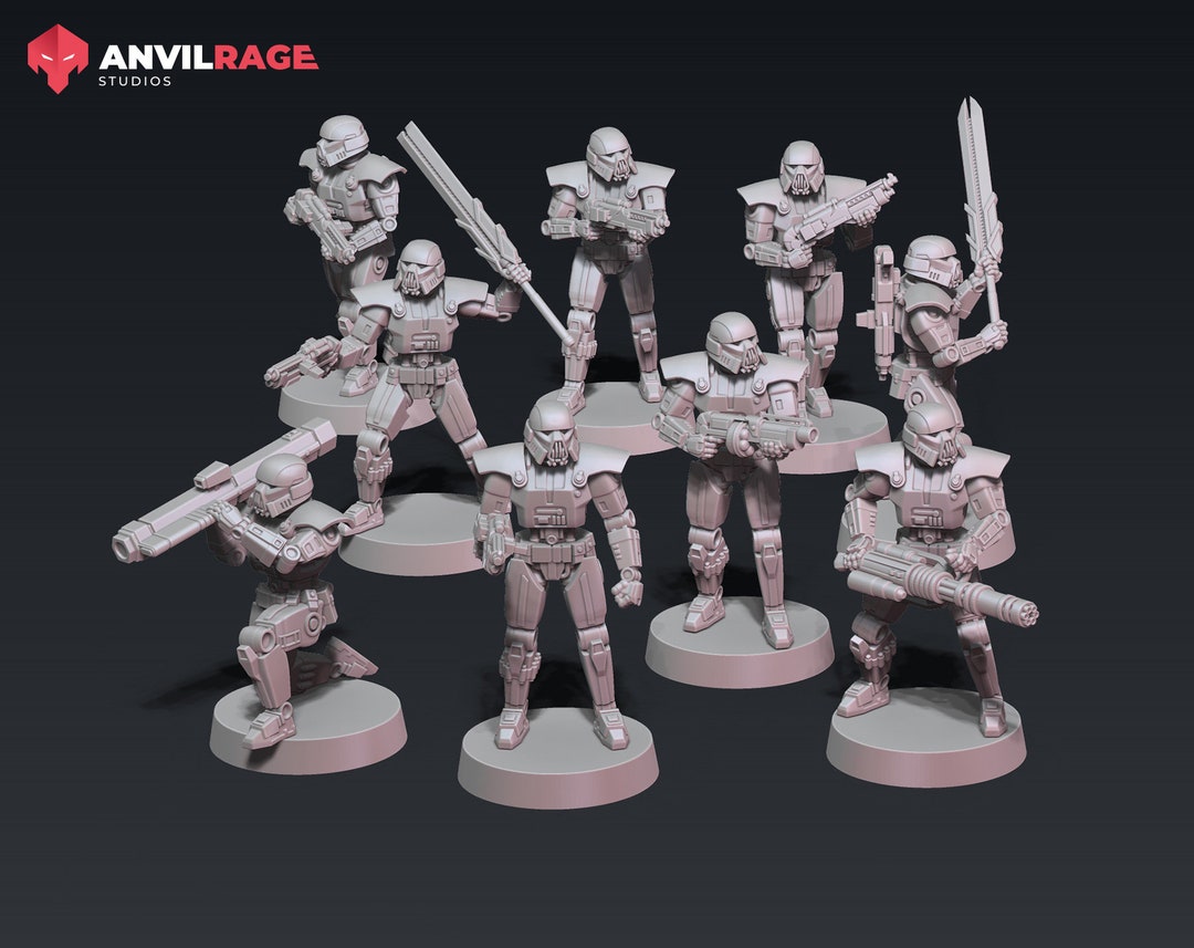 Terror Troopers 8 MODULAR Anvilrage Studios Legion Compatible - Etsy