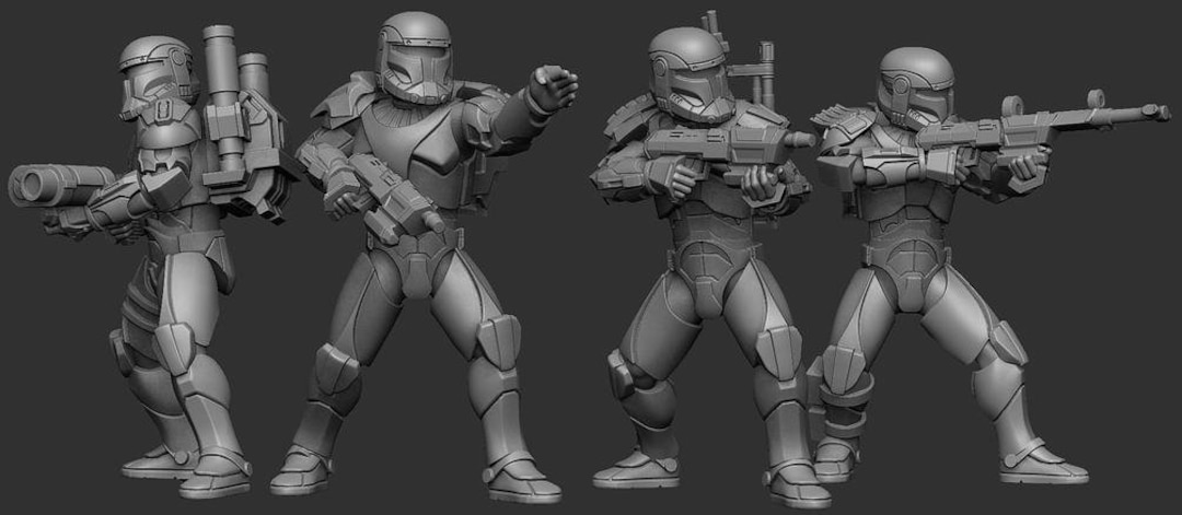 Delta Squad (4) - DARK FIRE | Legion Compatible - 3D Printed - Etsy