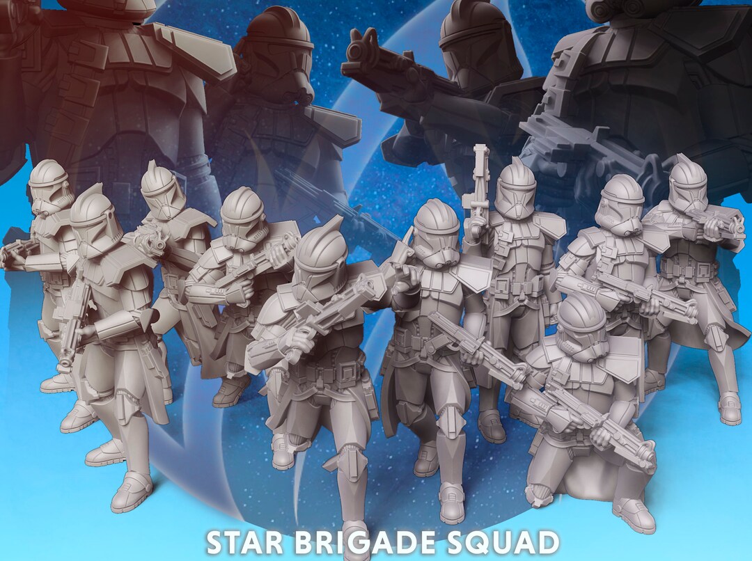 Star Brigade Squad - DARK FIRE | Legion Compatible - Imperial Assault - 3D Printed - Etsy
