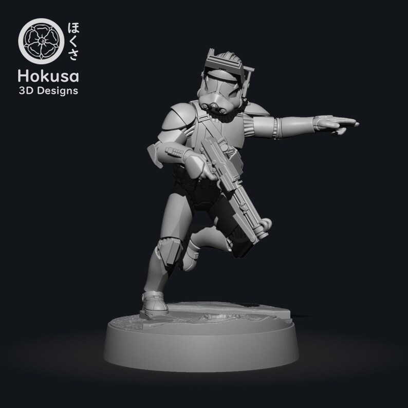 Sky Troopers Commander - Modular | Legion Compatible - 3D Printed ...
