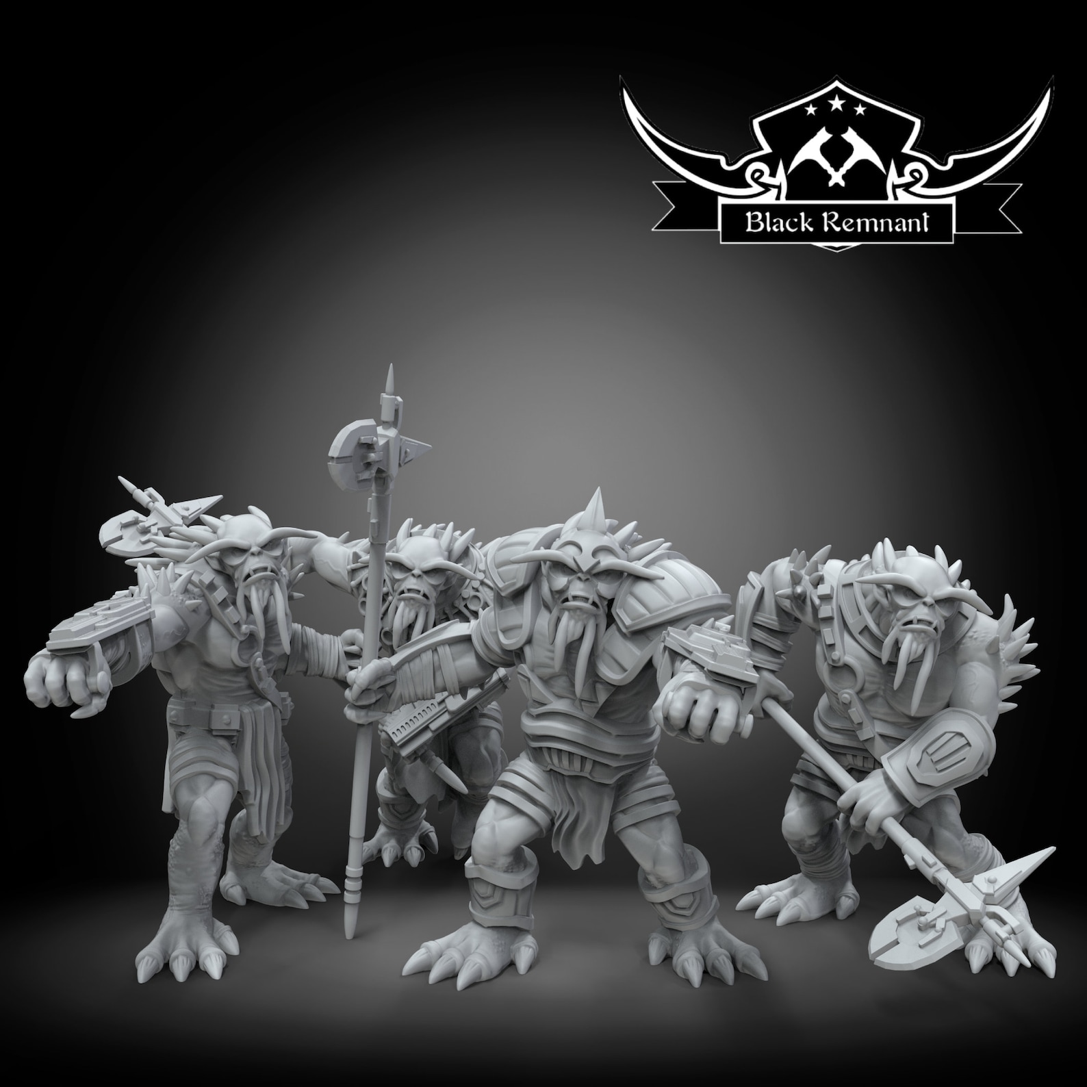 Massassi Warriors 4 BLACK REMNANT Legion Compatible 3D - Etsy