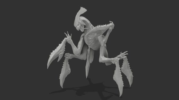 Terrifying Crab Lizard Legion Compatible 3D Printed - Etsy