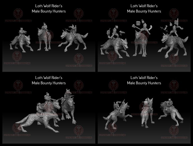 Loth Wolf Mounts (5 Riders to Choose) - ORDER66 | Legion Compatible ...