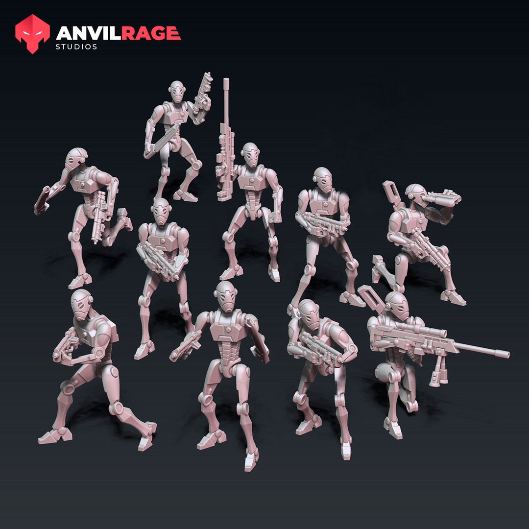 Commando Droids - Anvilrage Studios | Legion Compatible - 3D Printed - Etsy