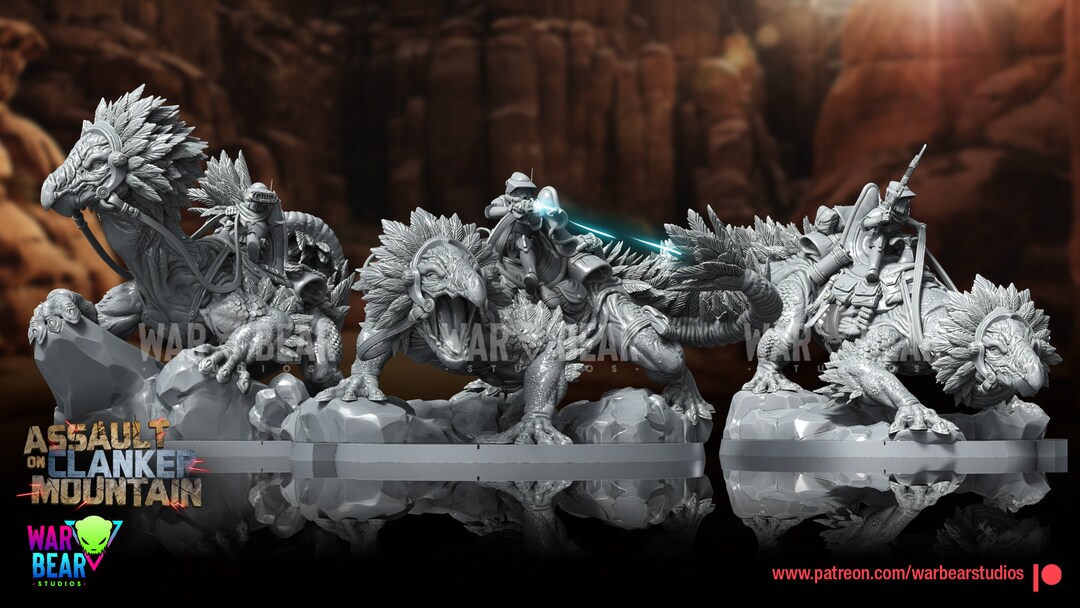 Mountain Legion - Lizard Calvary | War Bear Studios | Legion Compatible ...