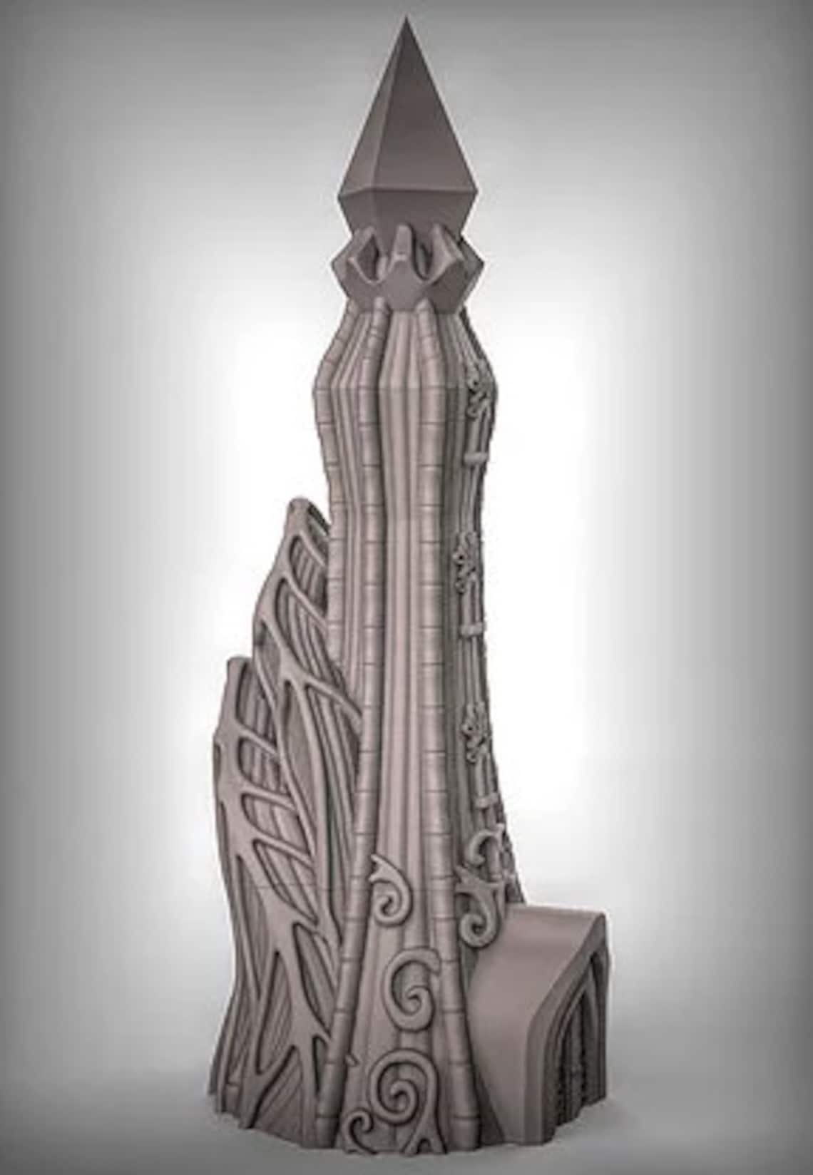 Elf Tower 3D Printed Terrain | Etsy