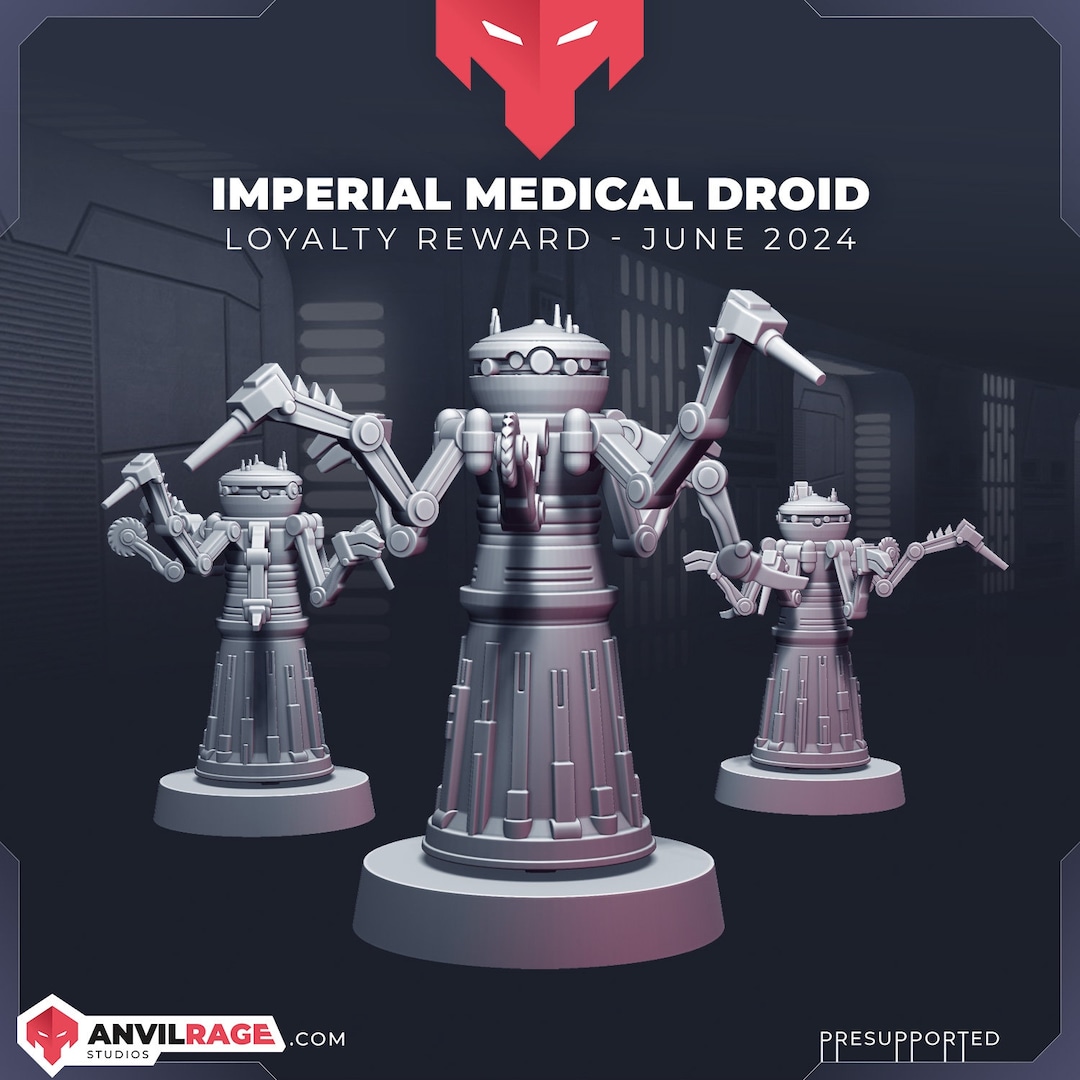Imperial Medical Droid (1) - Anvilrage Studios | Legion Compatible - 3D ...