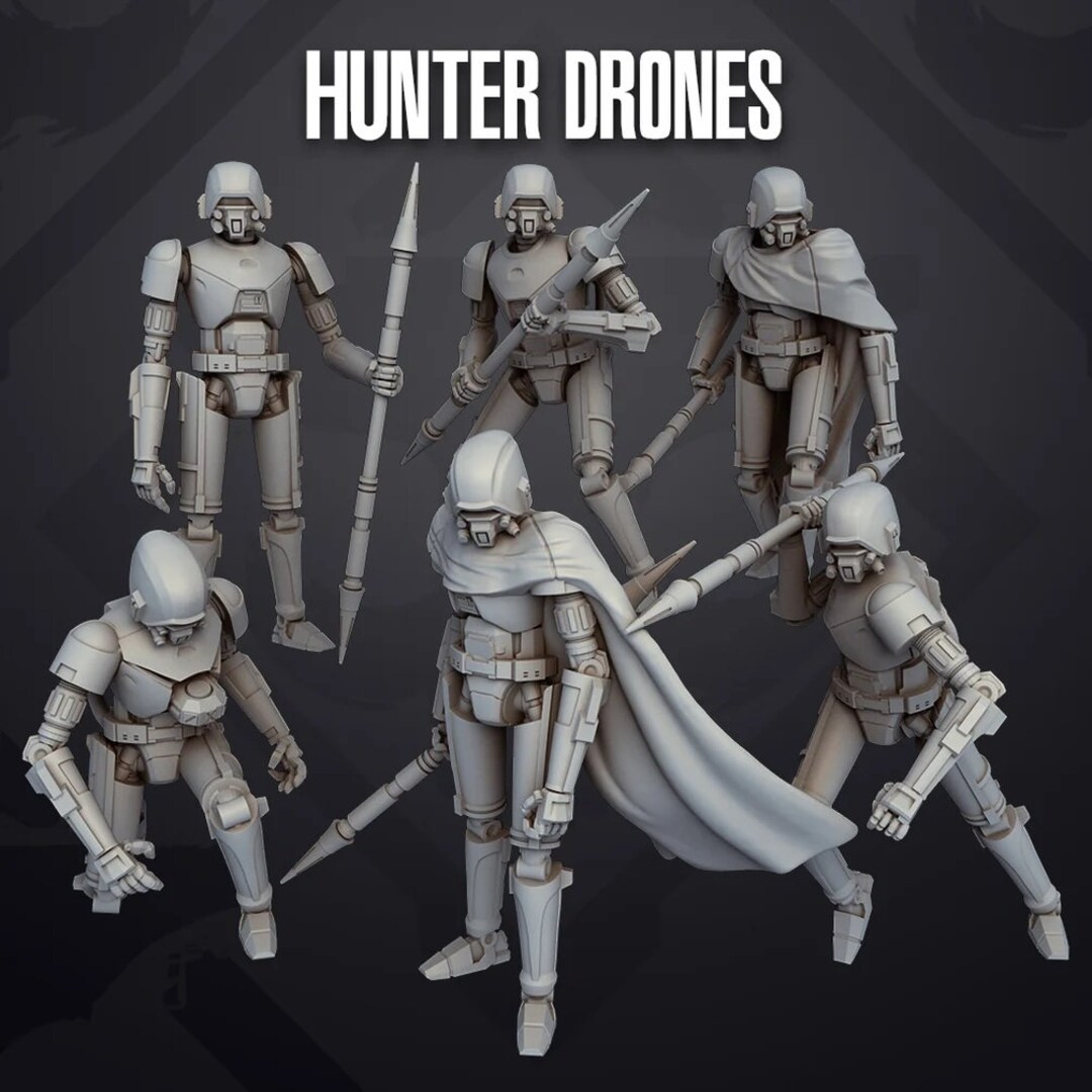 Dark Hunter Drones - SKULLFORGE | Legion Compatible Imperial Assault 3D ...