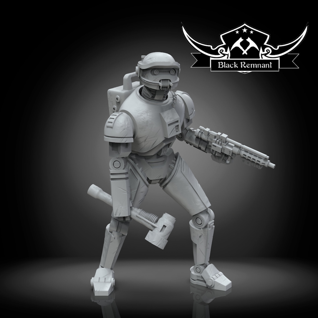 NED-B Droid - BLACK REMNANT | Legion Compatible - 3D Printed - Etsy