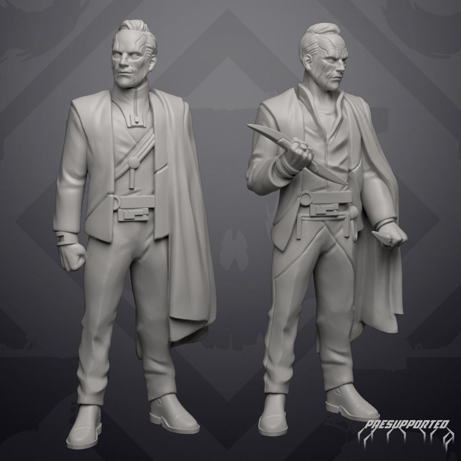 RPG Role Playing Crimson Major Domo Miniature D&D | Scifi Skull Forge ...