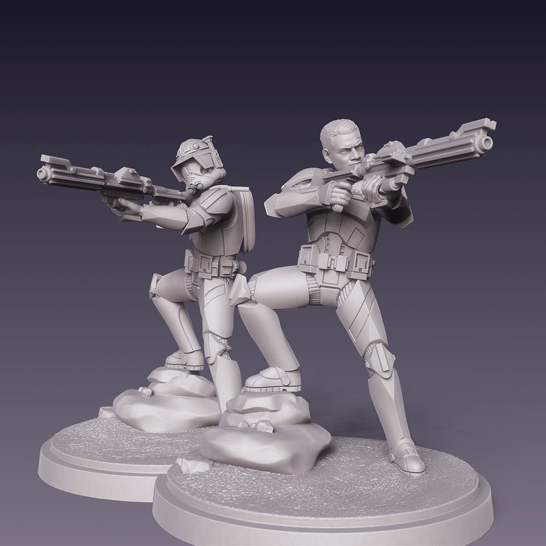Airborne Commander 40mm Scale shatterpoint Compatible DARK FIRE 3D ...