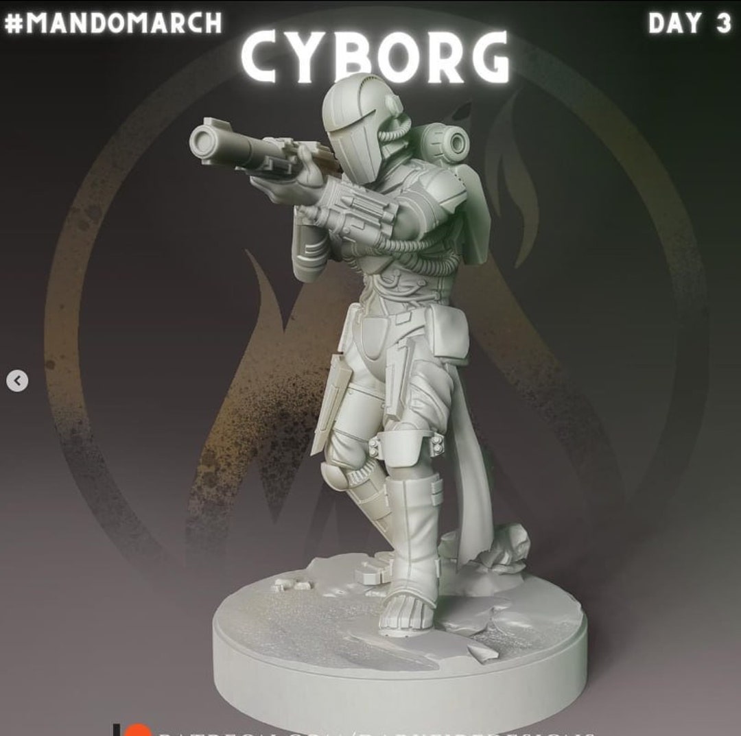 Cyborg - DARK FIRE | Legion Compatible - 3D Printed - Etsy