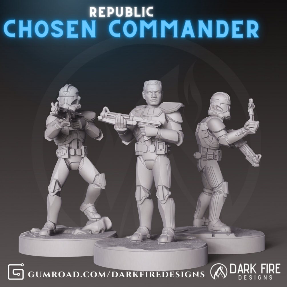 Republic Chosen Sergeant & Commander - DARK FIRE | Legion Compatible ...