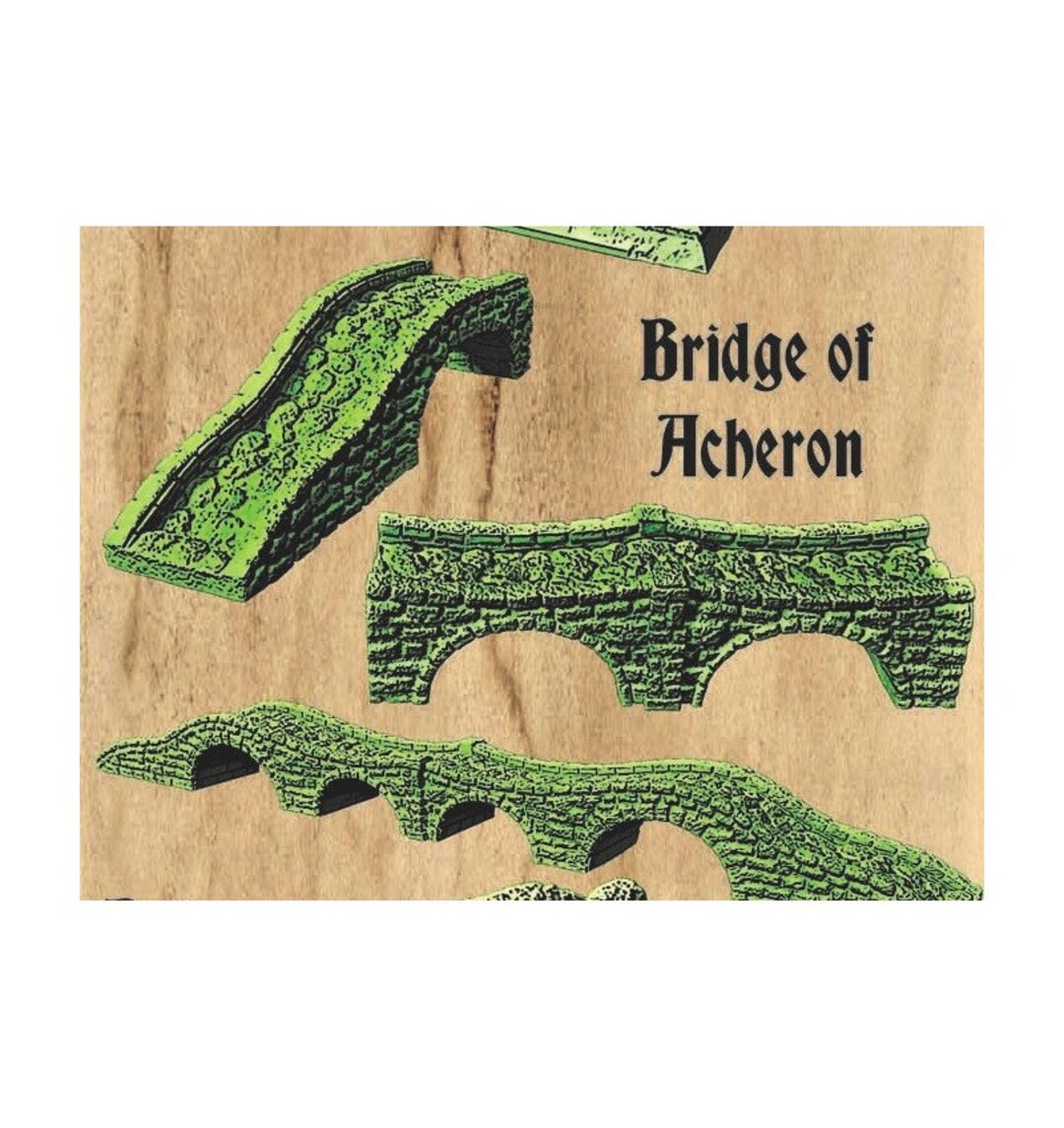 Bridge of Acheron 3d Printed Fantasy Terrain Scenery Ruins Lord of the ...
