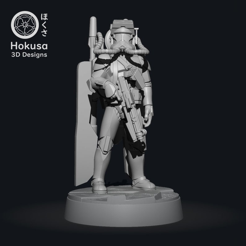 Sky Troopers Commander - Modular | Legion Compatible - 3D Printed ...
